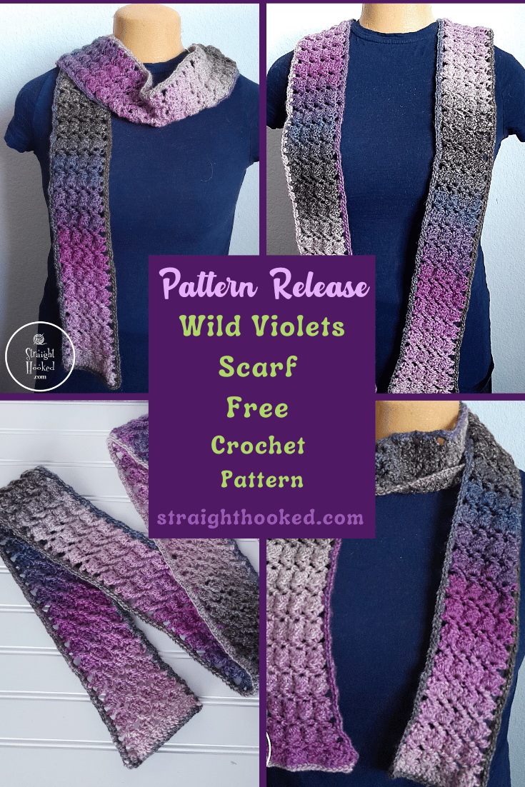 Wild Violets Scarf Free Crochet Pattern - Straight Hooked